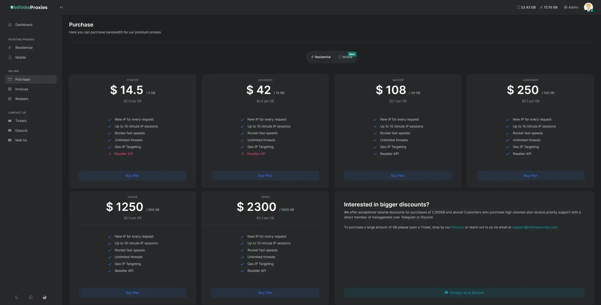 InfiniteProxies - Residential, Mobile and Static Proxies